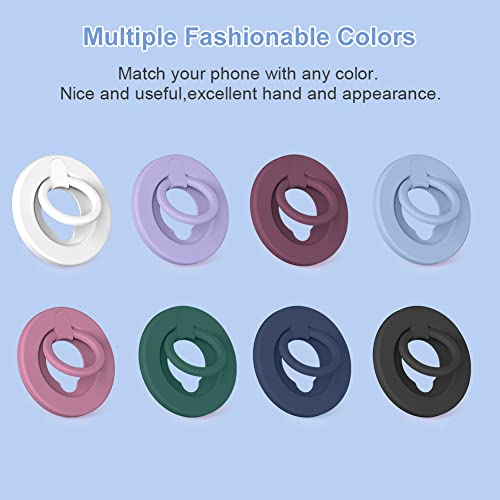 LOVE 3000 Magnetic Phone Ring Holder Stand for Magsafe 360° Rotation Phone Grip Cell Phone Ring Holder Finger Compatible with iPhone 14/13/12 All Smartphone Accessories with Metal Ring - Light Blue
