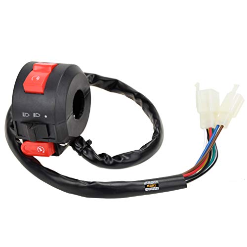HIAORS ATV Left Kill Light Starter Switch 8 pin for Taotao SunL Peace Eagle 50cc 70 cc 90cc 110cc 125cc 150cc Chinese ATVs Quad 4 Wheelers Parts