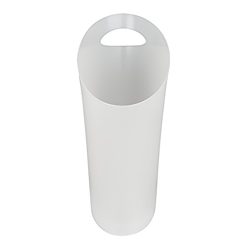 Umbra 6215321 2 gal White Skinny Wastebasket - pack of 6
