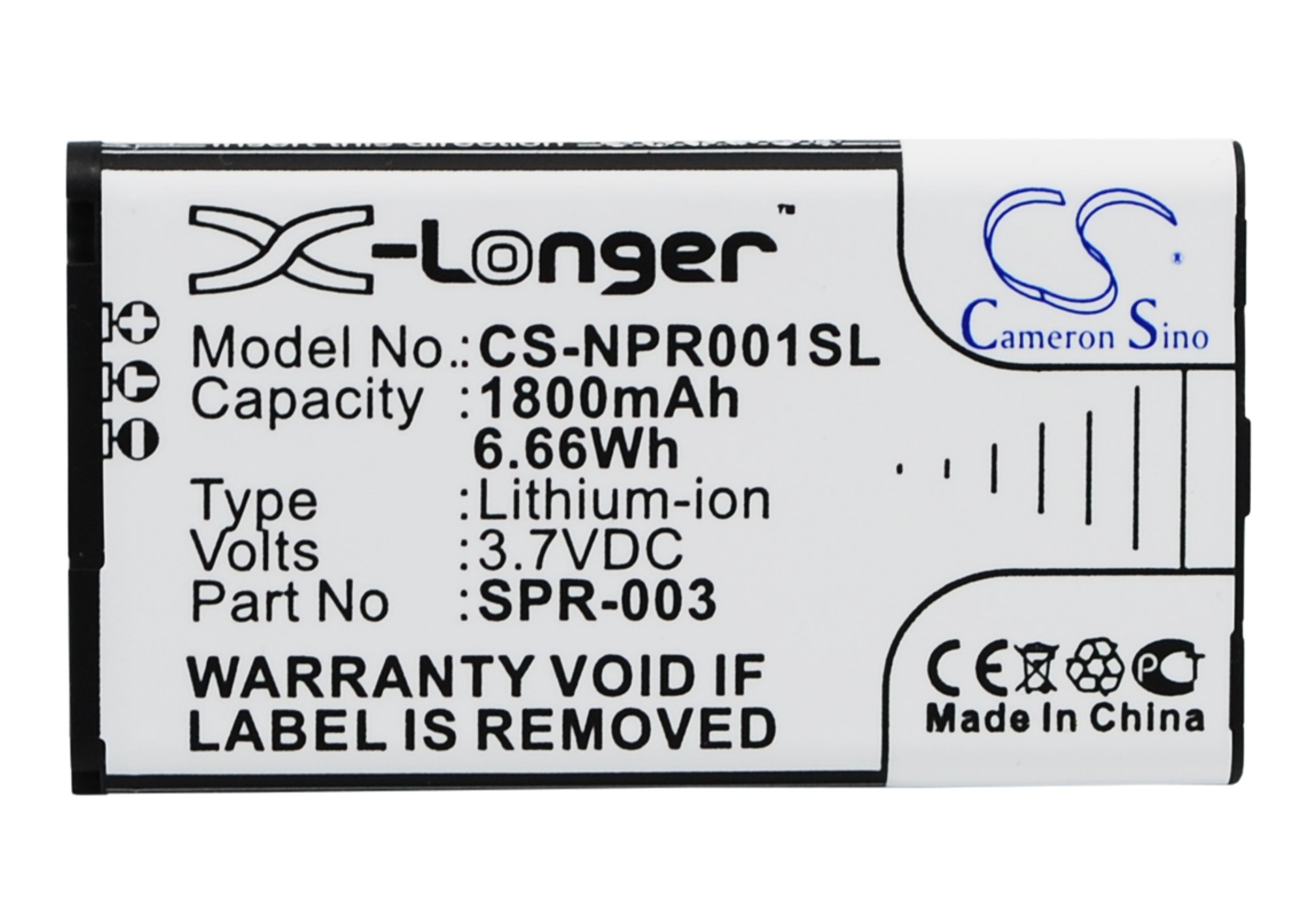 Cameron Sino 1800mAh / 6.66Wh Replacement Battery for Nintendo 3DSLL, DS XL 2015, New 3DSLL, SPR-001, SPR-003, SPR-A-BPAA-CO