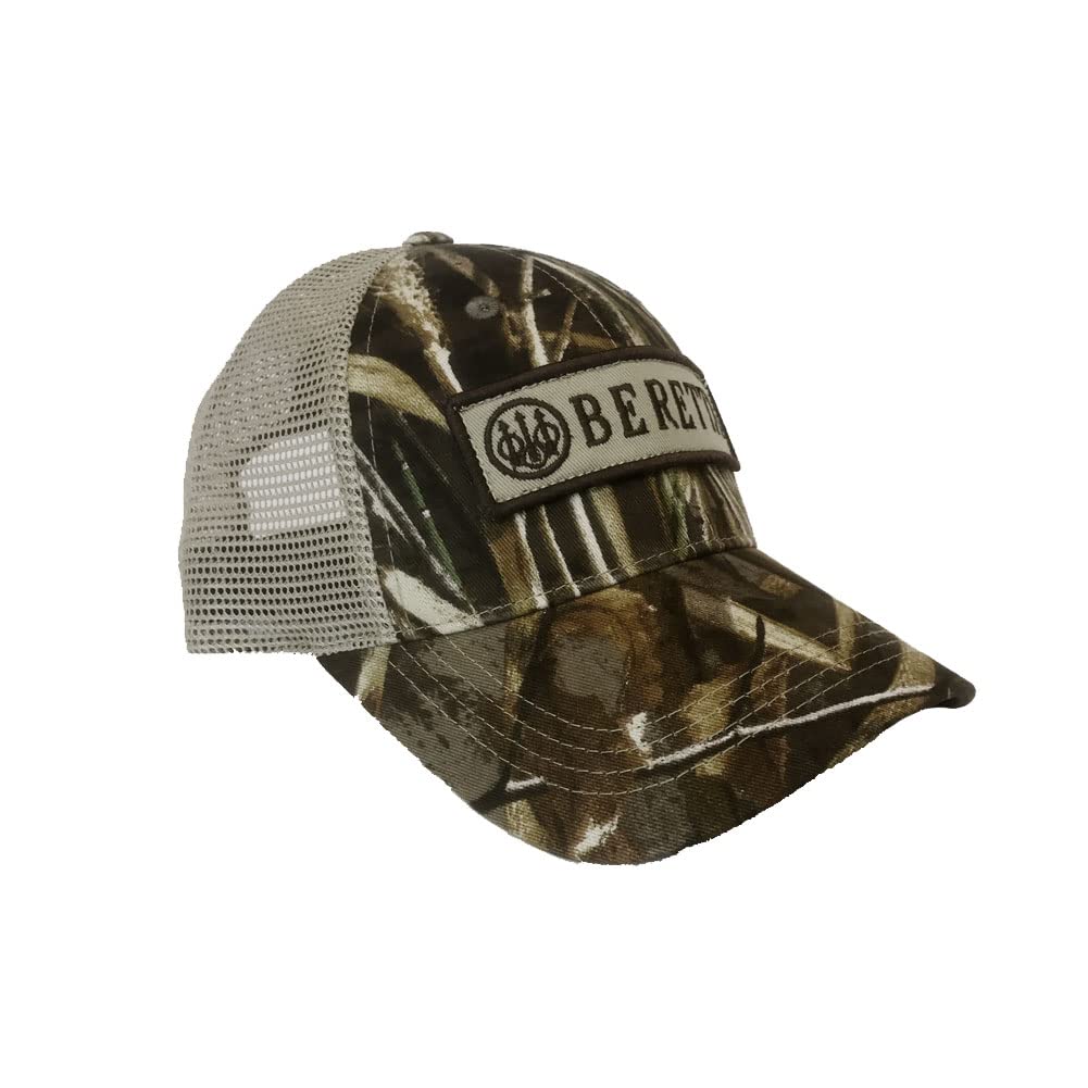 BERETTA Men's Patch Trucker OSFM Cotton-Twill Hunting Casual Hat, Camo MAX-5