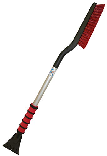Mallory 989-34 MEGA MAXX 34" Long Reach Snow Brush with Integrated Ice Scraper and Foam Grip (Colors may vary)
