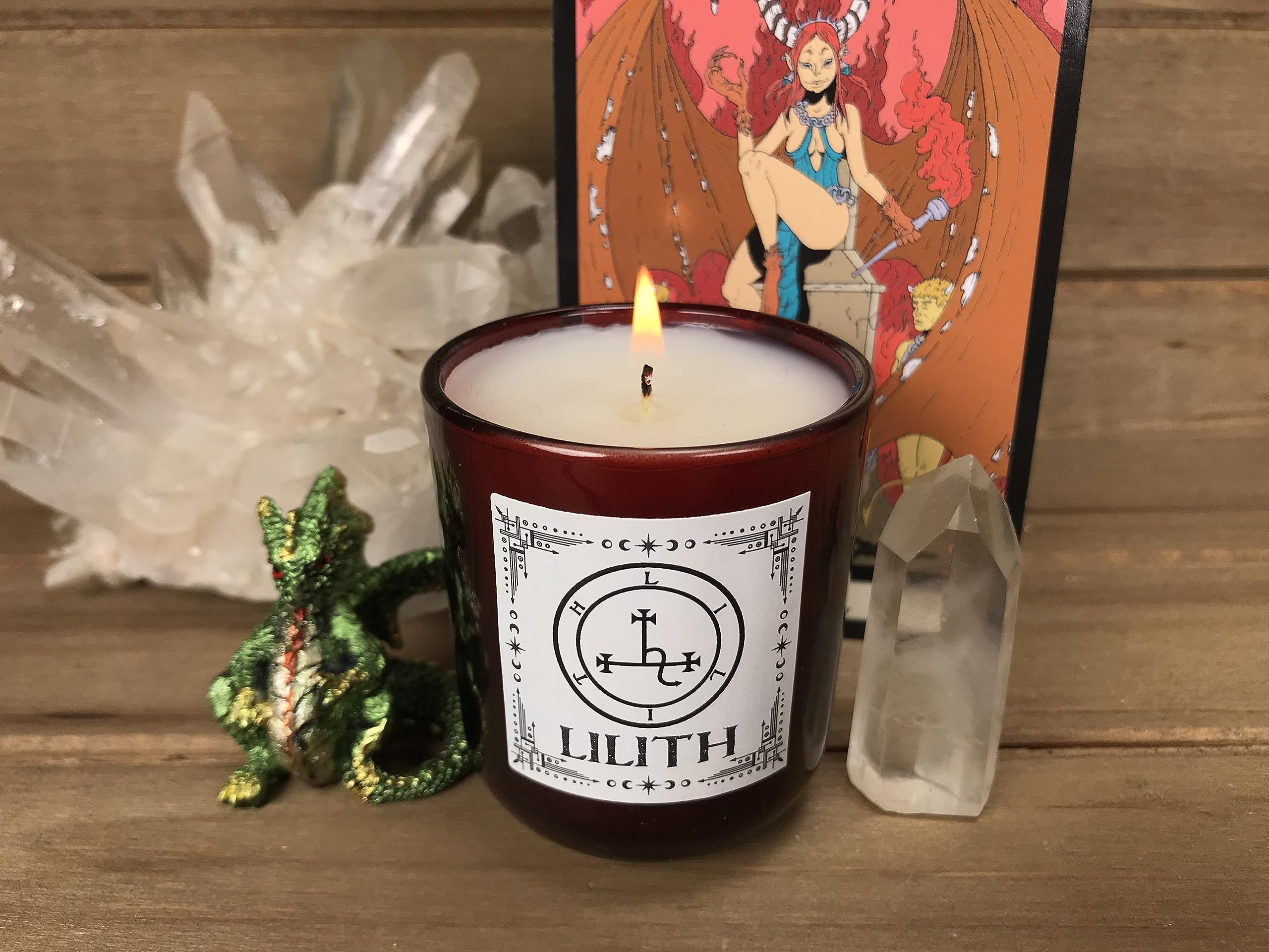 Lilith Candle | Plum & Dark Rose Votive Scented Candle | Samhain Candle, Lillith Devotional Candle, Altar, Witchy, Spells, Rituals