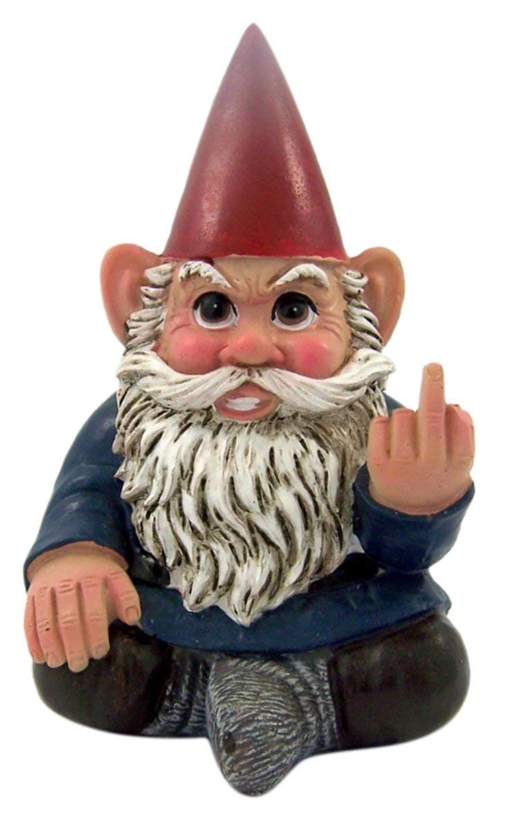 Four Naughty Gnomes Set of 4 Home Decor Statues 4 Inch