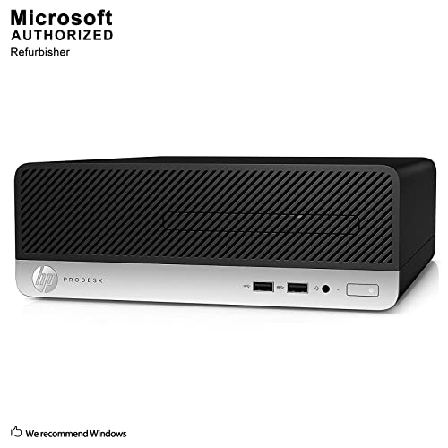 HP ProDesk 400 G5 SFF High Performance Business Desktop Computer, Intel Six Core i5-8500 up to 4.1GHz, 16G DDR4, 256G SSD, WiFi, BT, 4K Support, DP, VGA, Windows 10 Pro 64 En/Sp/Fr(Renewed)