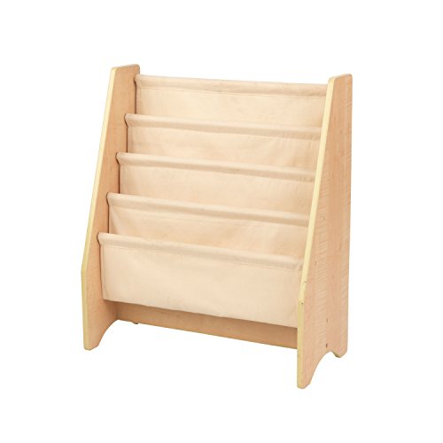 KidKraft Modern Table and 2 Chair Set & Sling Bookshelf - Natural