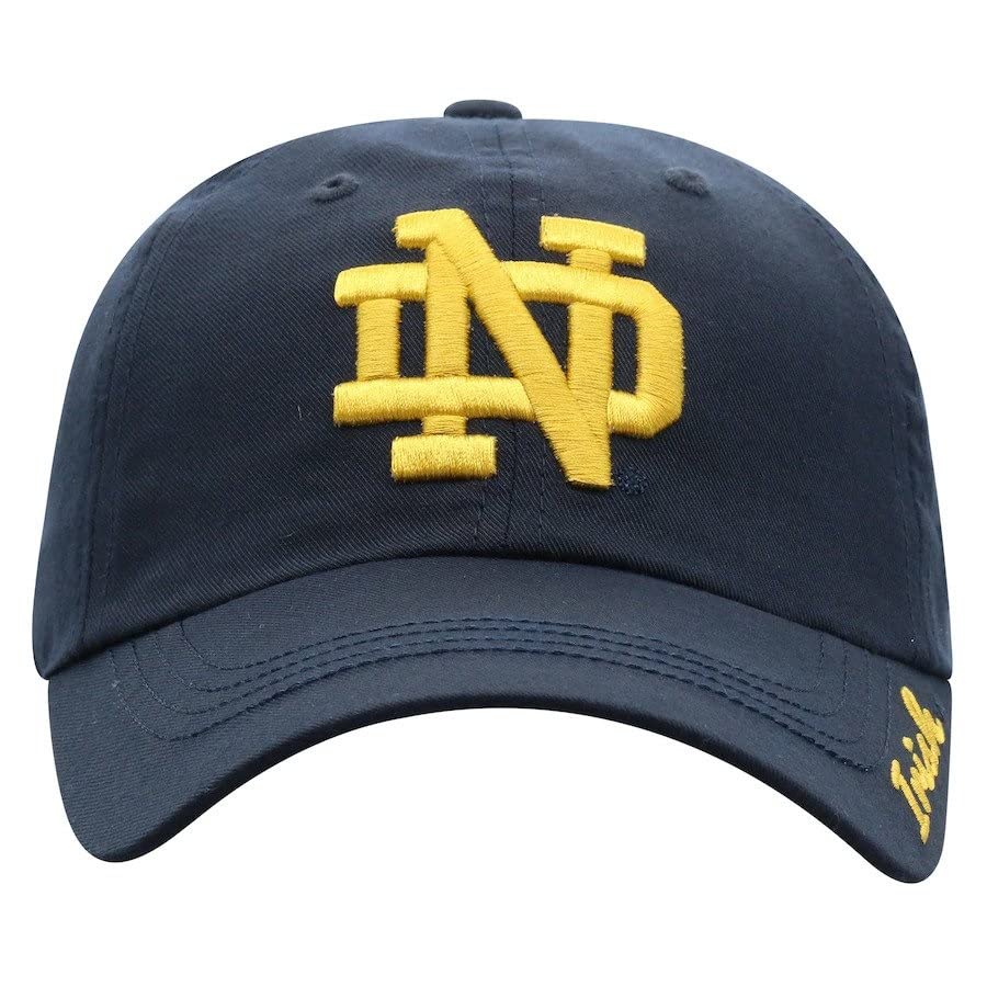 Campus Hats Notre Dame Fighting Irish Navy Blue Kelly Green ND Premier One Fit Men/Womens Fitted Hat/Cap Large XL, X-Large