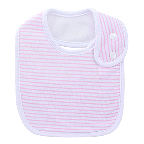 Hakochia Baby Bibs Organic Cotton Soft Absorbent Baby Bandana Drool Bibs With Adjustable Snaps for Girls Teething and Drooling 3-36 Months