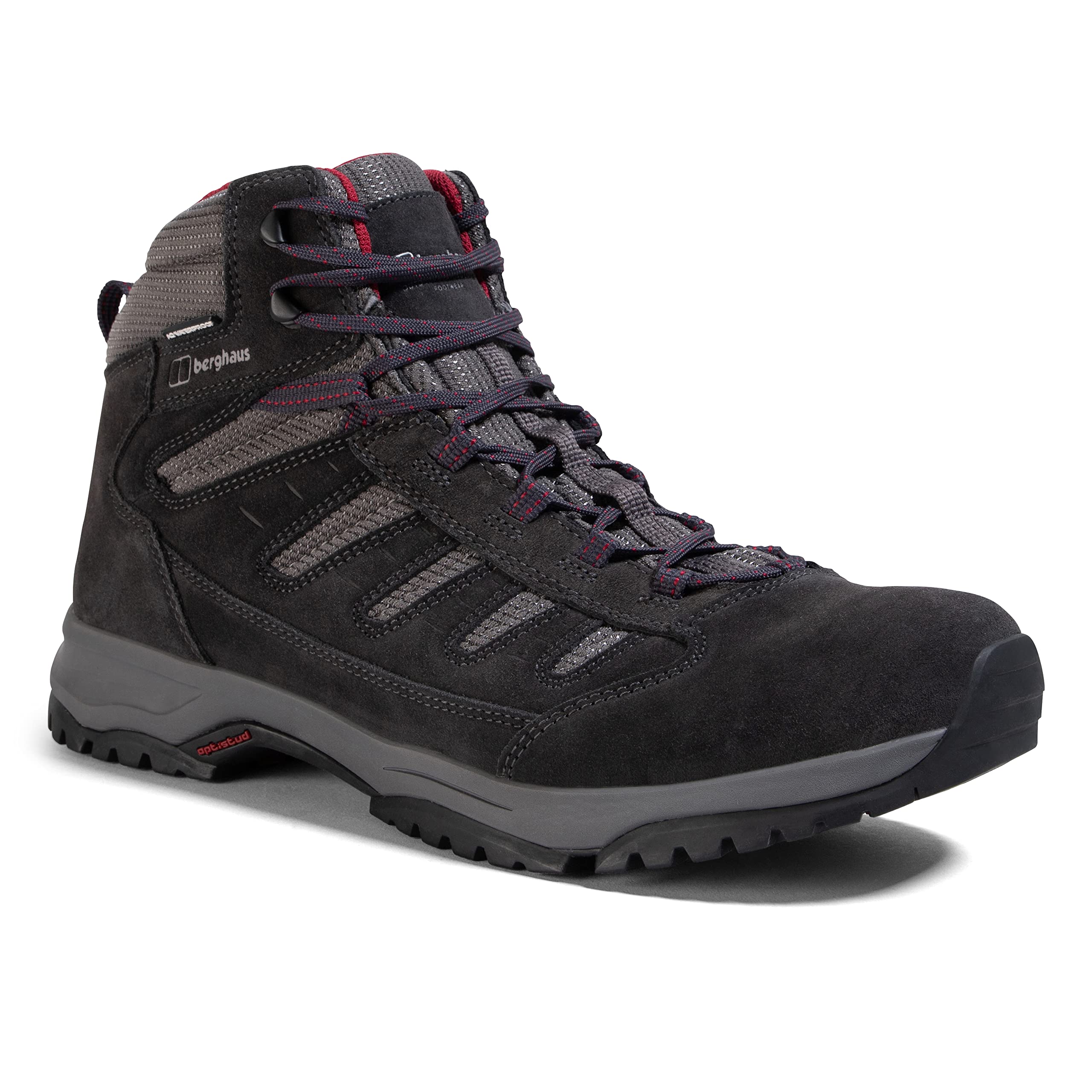 Berghaus Men's Expeditor Trek 2.0 Walking Boots High Rise Hiking, Black (Black/Red B59), 7 UK 40.5 EU