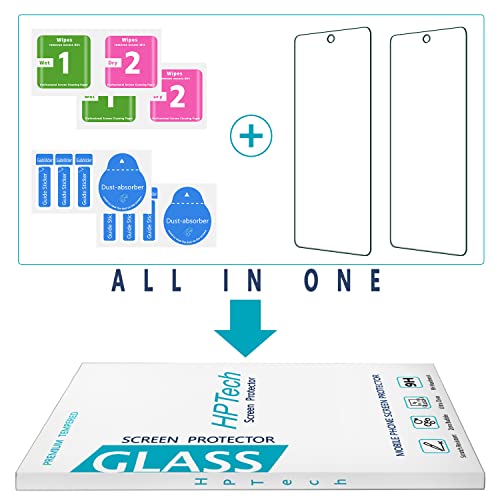 HPTech (2 Pack) Tempered Glass For Motorola Moto G Stylus 2022 / Moto G Stylus 5G 2022 [Not Fit for 2021/2020 Version] Screen Protector, Anti Scratch, Bubble Free