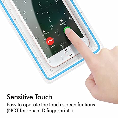Universal Waterproof Phone Pouch, 4 Pack Waterproof Phone Case Dry Bag with Neck Strap Luminous Ornament for Water Games Protect iPhone 14 13 12 11 SE Pro Max Plus Galaxy S22 S21 Google Note up to 8"