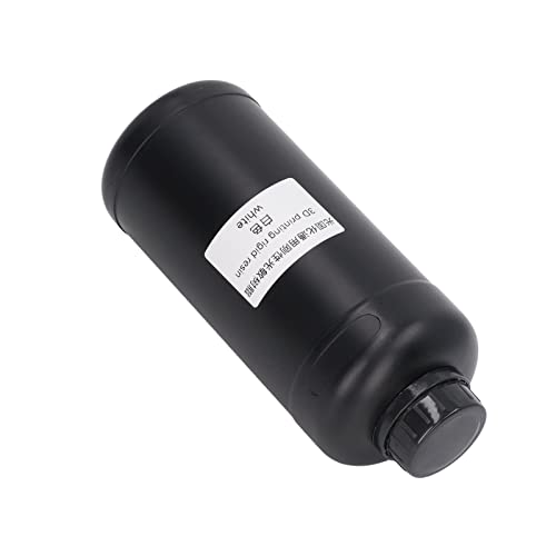 Curing Rigid Resin, 1000ml High Accuracy 3D Printer Resin Low Shrinkage Easy to with Less Odor for Industrial Parts(White)