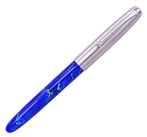 Jinhao Black Fountain Pen Fine Nib Writing Advanced Pen with Ink Refill Converter Signature Collection Set