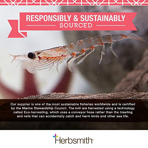 Herbsmith Pure Krill - Wild-Caught Antarctic Krill - Just 1 Ingredient - Astaxanthin for Dogs - Ready-to-Use Omega 3s – Alternative to Krill Oil for Dogs - 75g