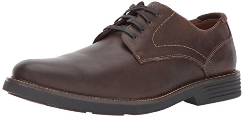 Dockers Mens Parkway Leather Dress Casual Oxford Shoe with Stain Defender, Dark Brown, 10.5 W