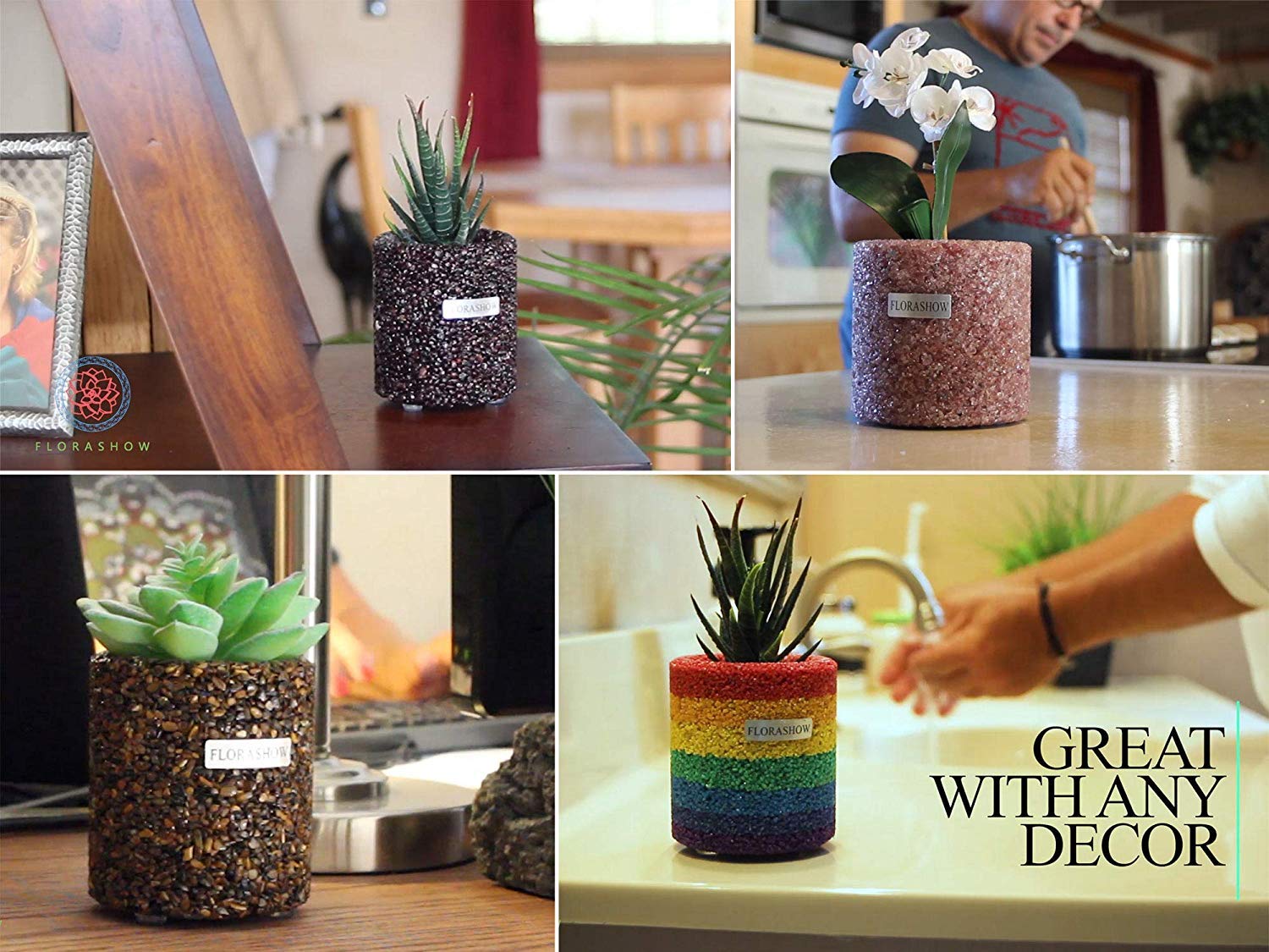 FLORASHOW Succulent Pots,White Crystal Materials Mini 3.26 inch Succulent Planter Pot, Ultra-Breathable, Water-Permeable Suitable for Succulents, Cactus, Smaller Plants and More