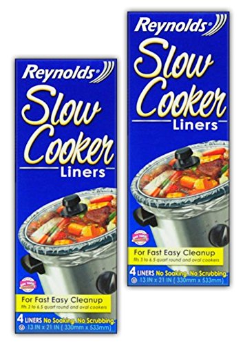 Reynolds Slow Cooker Liners 2 Pack (8 Liners Total)