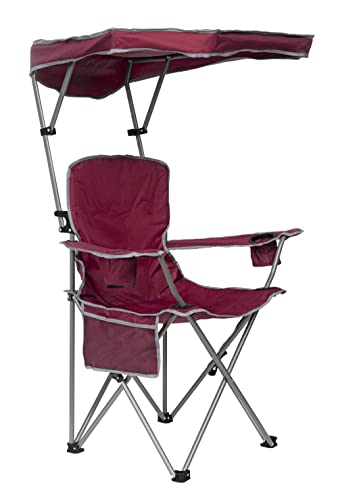 Quik Shade Max Shade Gray Chair, 30'' D x 34'' W x 51'' H, Red/Grey & Full Size Shade Folding Chair for Camping, Polyester, Arm Rest|Foldable, Royal Blue, 2'L x 3'W x 4.3'H (160048DS)