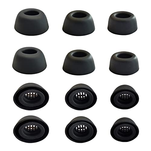 Luckvan Earbuds Tips for Jabra Elite 85t Ear Tips Replacement for Jabra 85t True Wireless Earbuds, Black