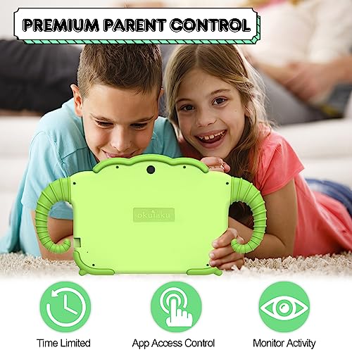 Kids Tablet 7" Tablet for Kids 64GB Toddler Tablet Kids Software Installed, Kids Learning Android Tablet with WiFi Case Dual Camera Parental Control for Toddlers Children Tablet YouTube Netflix