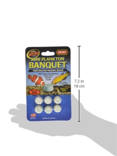 Zoo Med Laboratories AZMBB5 Plankton Banquet Block Feeder Mini, 12 Count