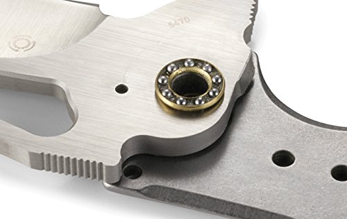 COLUMBIA RIVER KNIFE & TOOL Fossil Folding Pocket Knife: Stainless Steel Plain Edge EDC Folder with Frame Lock, Everyday Carry Folded Knife, with Satin Blade Finish 5470, Silver , brown, grey