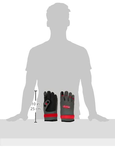 Berkley BTNFGG NEOPENE FISH GRIP GLOVES Neoprene Fishing Gloves, Grey
