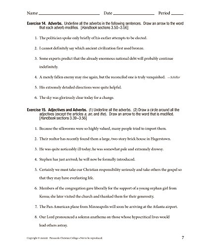 Workbook VI for Handbook of Grammar and Composition - Abeka 12th Grade 12 Highschool English Grammar and Writing Student Work Text