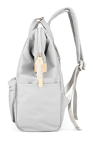 himawari Laptop Backpack for Women&Men Travel Backpack With USB Charging Port Large Business Bag Water Resistant College Bag Computer Bag Doctor Bag(1881-Grey)