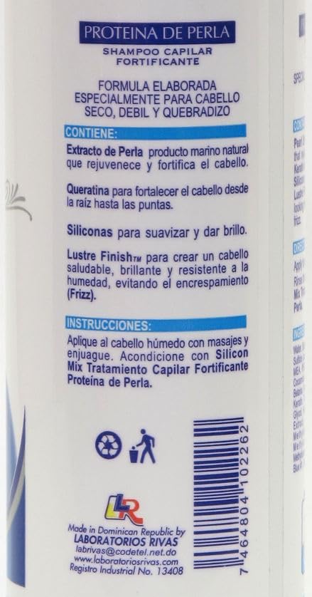 Silicon Mix Proteina De Perla & Shampoo 16 Oz Hair Treatment and Shampoo 16oz