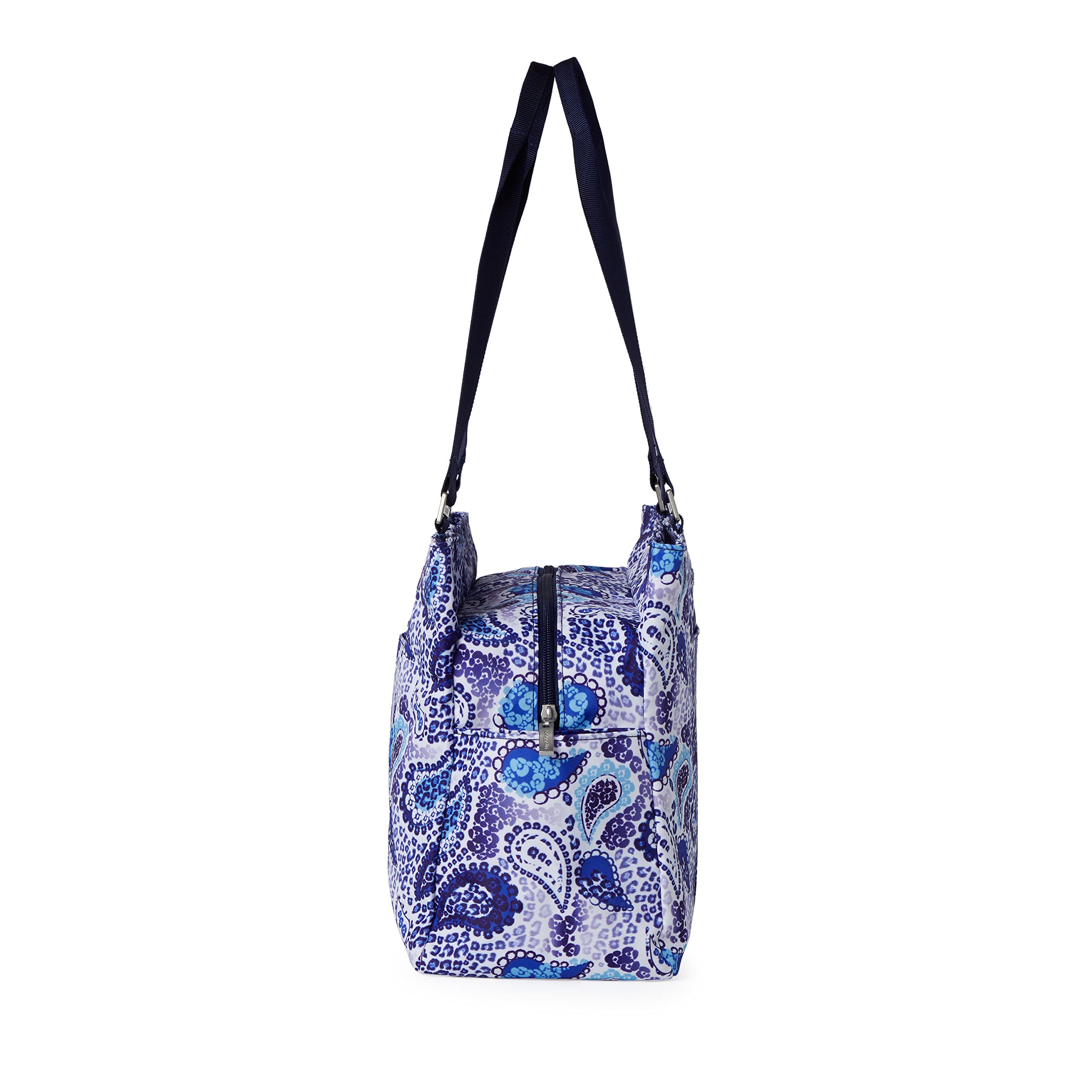 Baggallini East West Tote Bag, Black Stingray