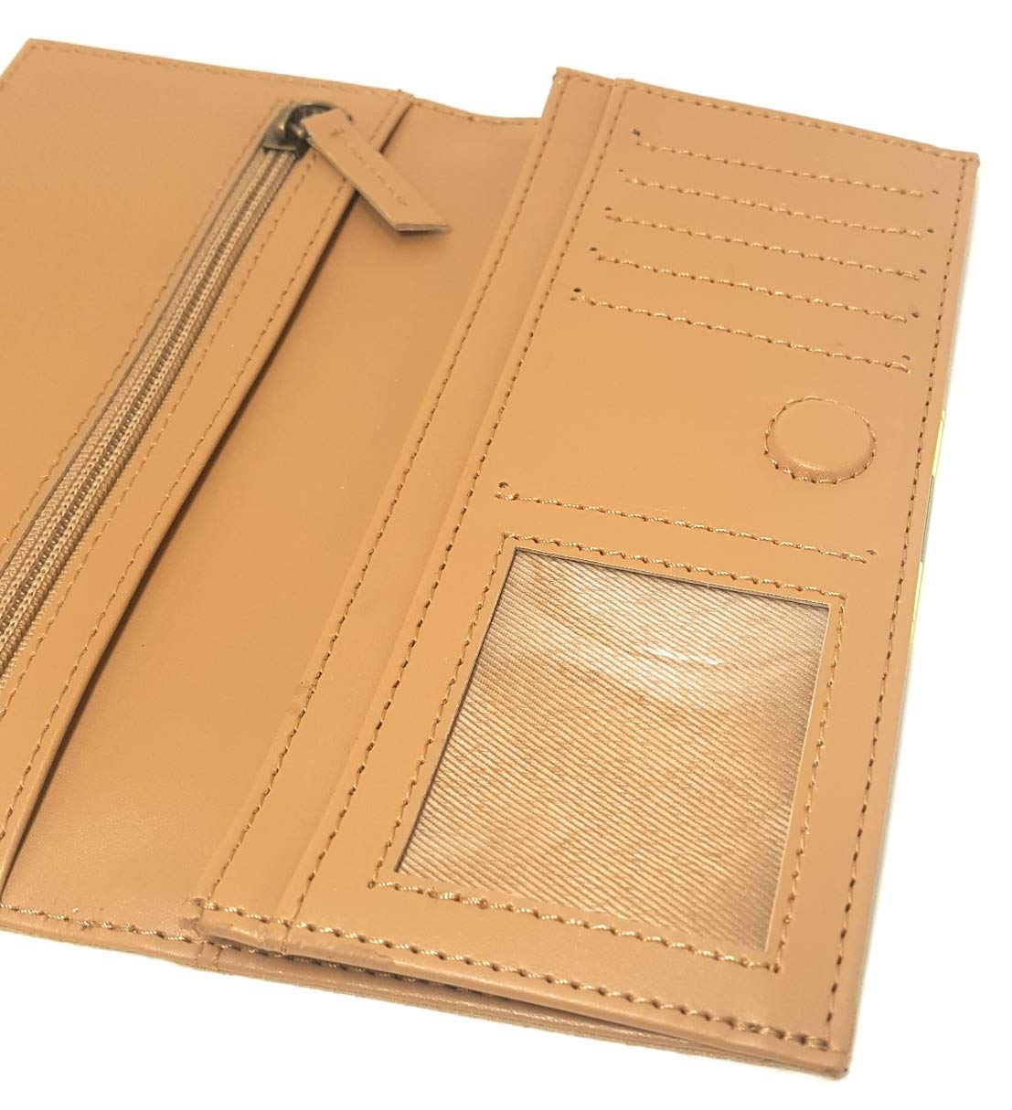 Firefighter Wallet Original Reflective Turnout Bunker Fabric Gear Women Gift (Beige & Yellow)