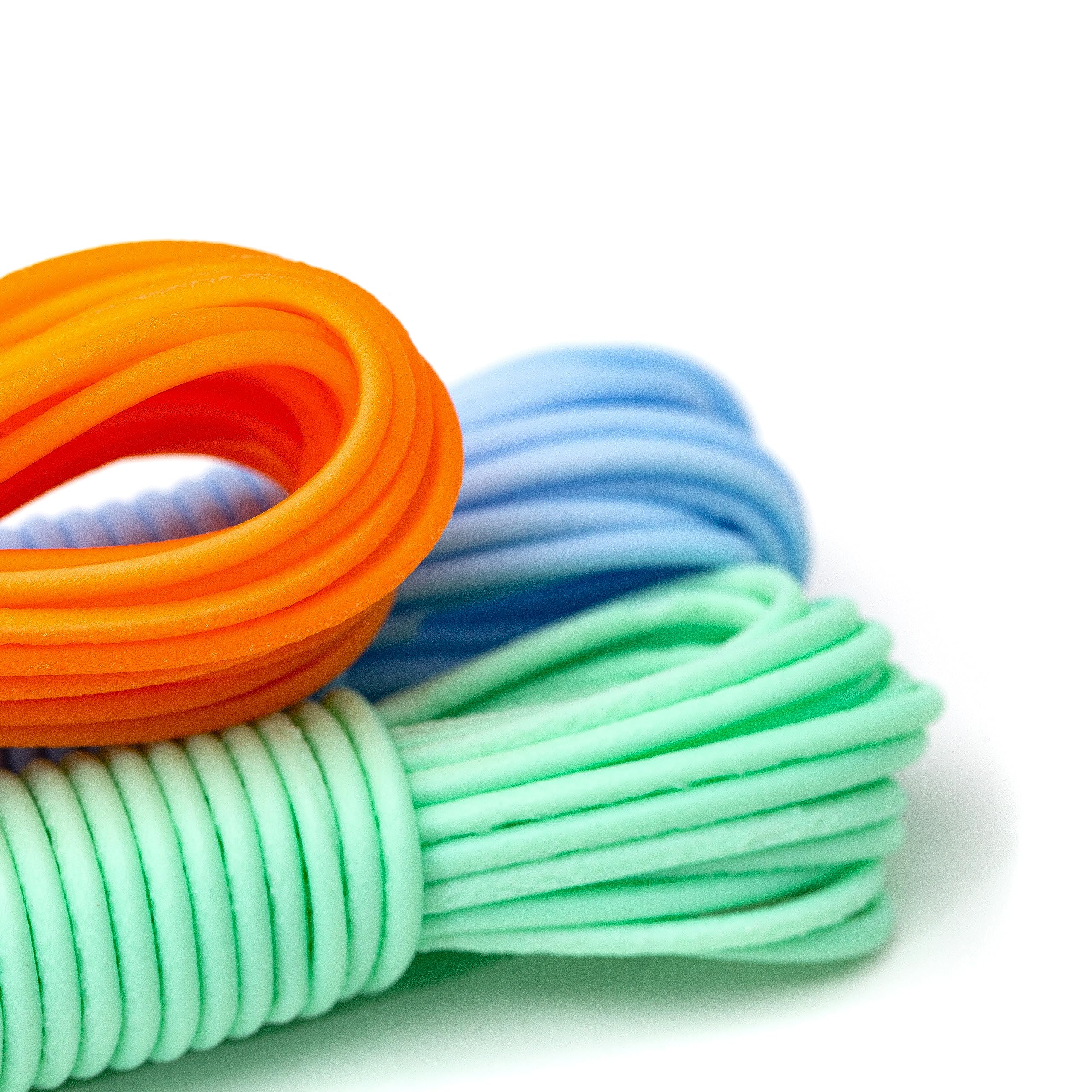 Clothes Line Ropes 49 Ft - Indoor & Outdoor Clothesline 3 Pcs - Plastic Laundry Line - Clothes Lines for Hanging Clothes
