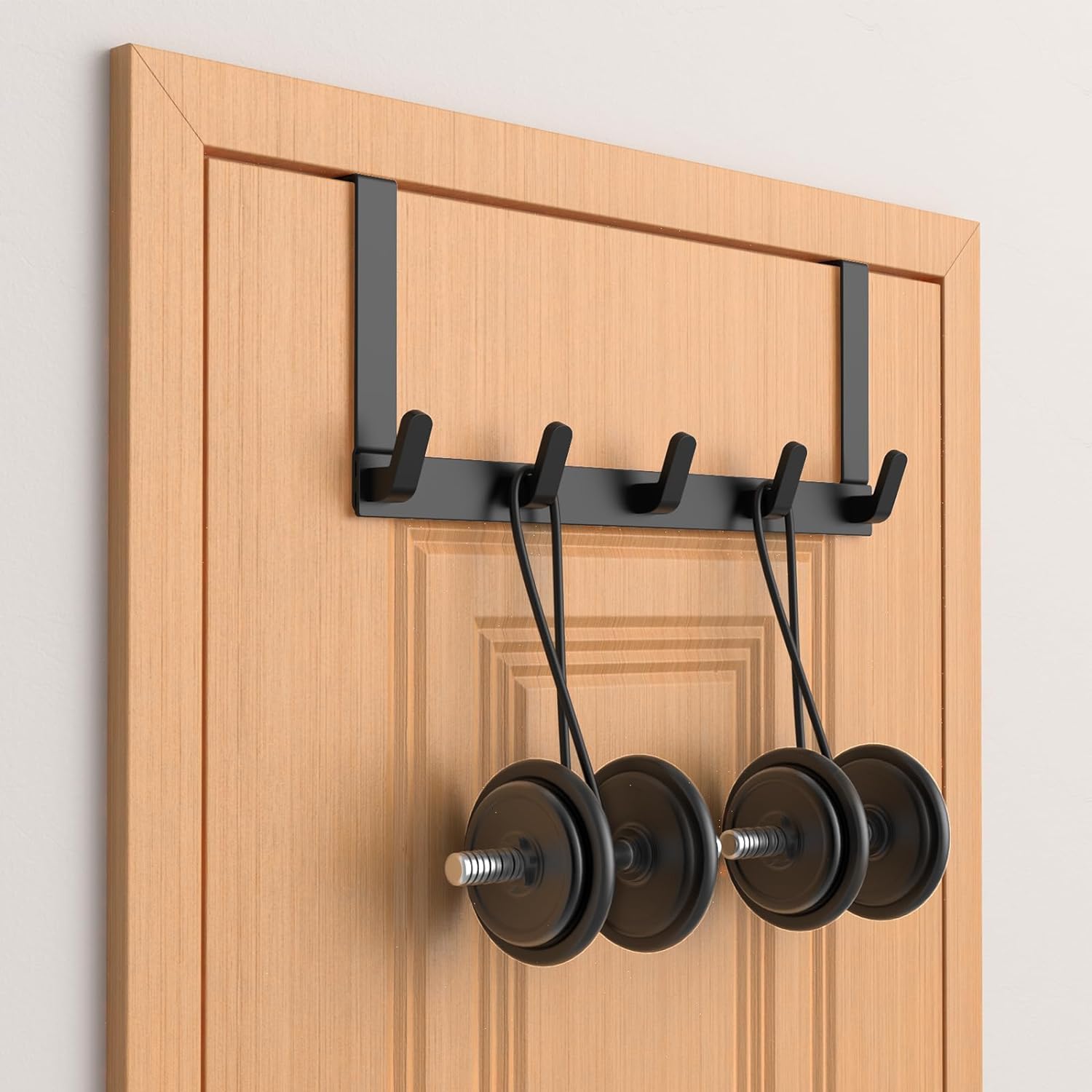 CHAUNCEY HOME Over The Door Hooks Hanger with Extended Arms - Bathroom Accessories and Towel Rack Organizer - 1 Pack,OB85