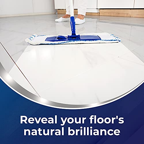 Hard Surface Liquid Floor Cleaner Solution Mist & Mop Ready-To-Use for Marble, Stone, Granite, Tile, Vinyl, Laminate, Linoleum - Multi-use - Safe, Gentle, & Natural - Removes Dirt, Stains, & Odors - Lemongrass Scent, 1 Gallon (128 oz.)