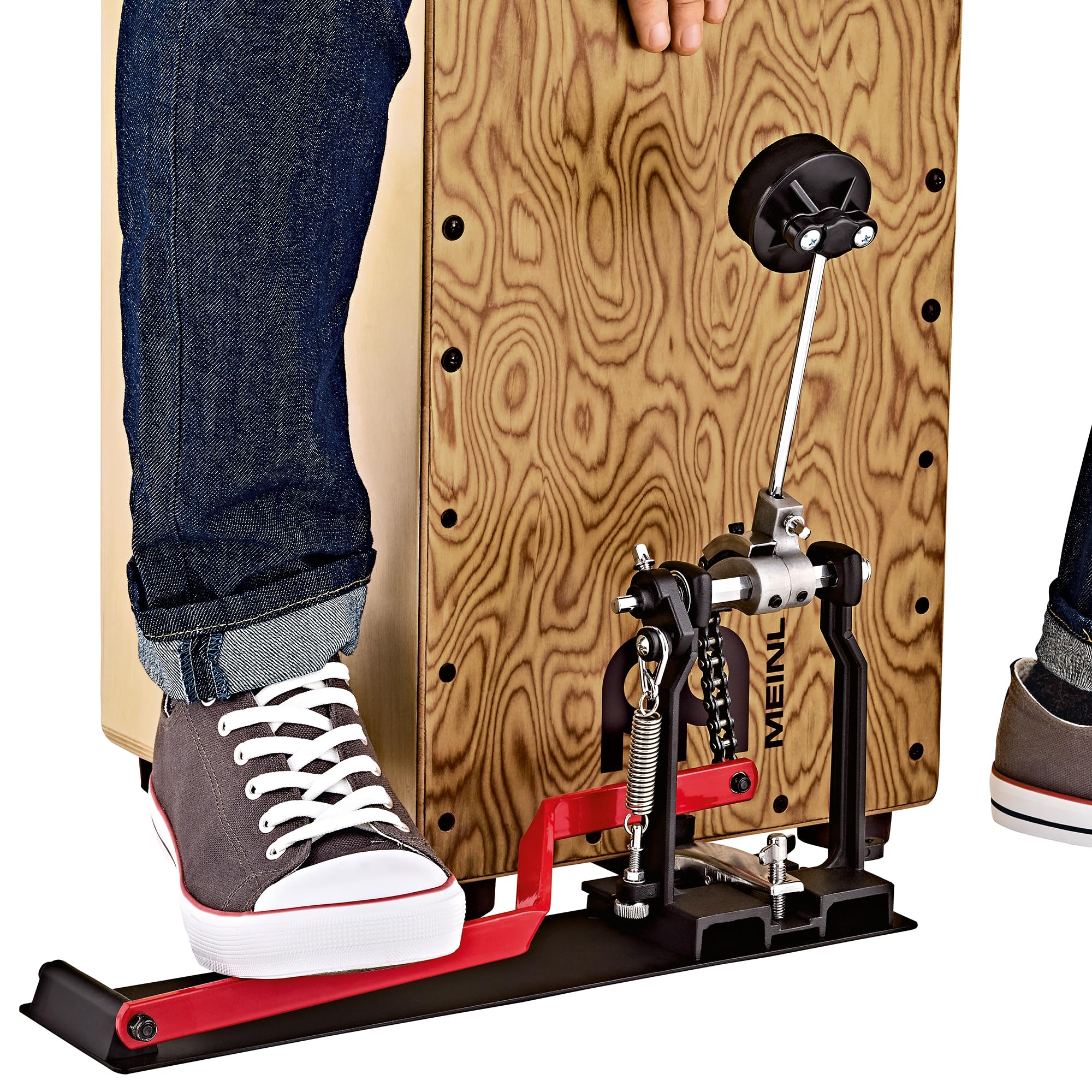 Meinl Percussion Direct Drive Heel Activated Pedal, Adjustable Spring Tension-Mount Fits Cajons up to 12 1/4" Depth, 2-Year Warranty (TMSTCP-2)