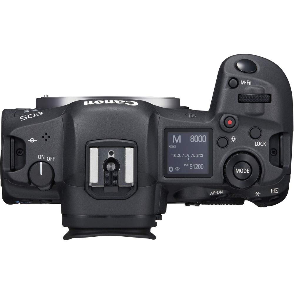 Canon EOS R5 Mirrorless Digital Camera (Body Only) (4147C002), Canon RF 24-70mm Lens, 64GB Memory Card, Case, Corel Photo Software, LPE6 Battery, External Charger, Card Reader + More (Renewed)