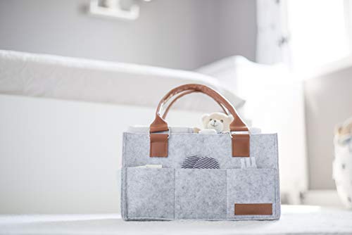 Tiny and Tot Diaper Caddy Organizer - Nursing Station Caddy, Diaper Caddie Organizer, Nappie Caddy, car Organizer, Portable Diaper Caddy, Changing Station Organizer