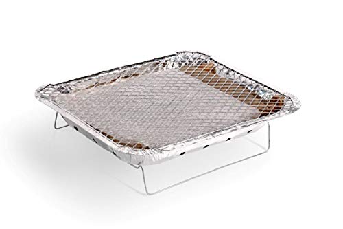 EZGRILL Disposable Charcoal Grill Ideal for Camping and Tailgate Parties -Pack of 2 Small size Portable, Easy To Light, and Convenient charcoal grill Lasts 1.5 hours Grill Anytime, Anywhere