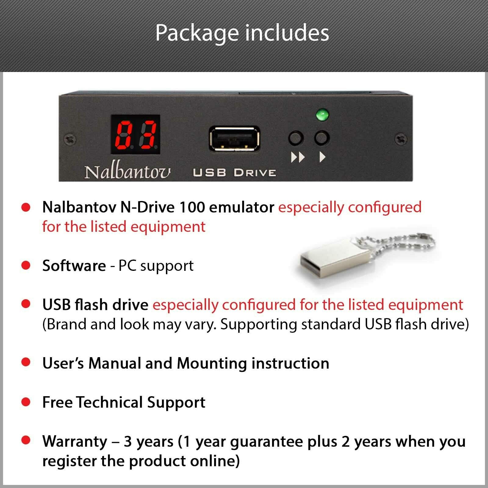 USB Floppy Disk Drive Emulator N-Drive 100 for Yamaha Clavinova CVP 59/69/79 (A and S Versions Also)