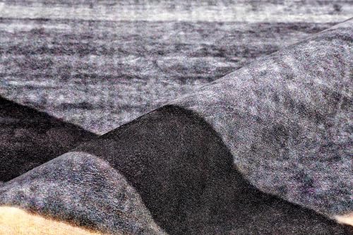 Flame Retardant Fireplace Rugs for Living Room Rugs Machine Washable 4x6 Gray Modern Fluffy Rubber Bedroom Dining Heat Resistant Area Rugs Decor