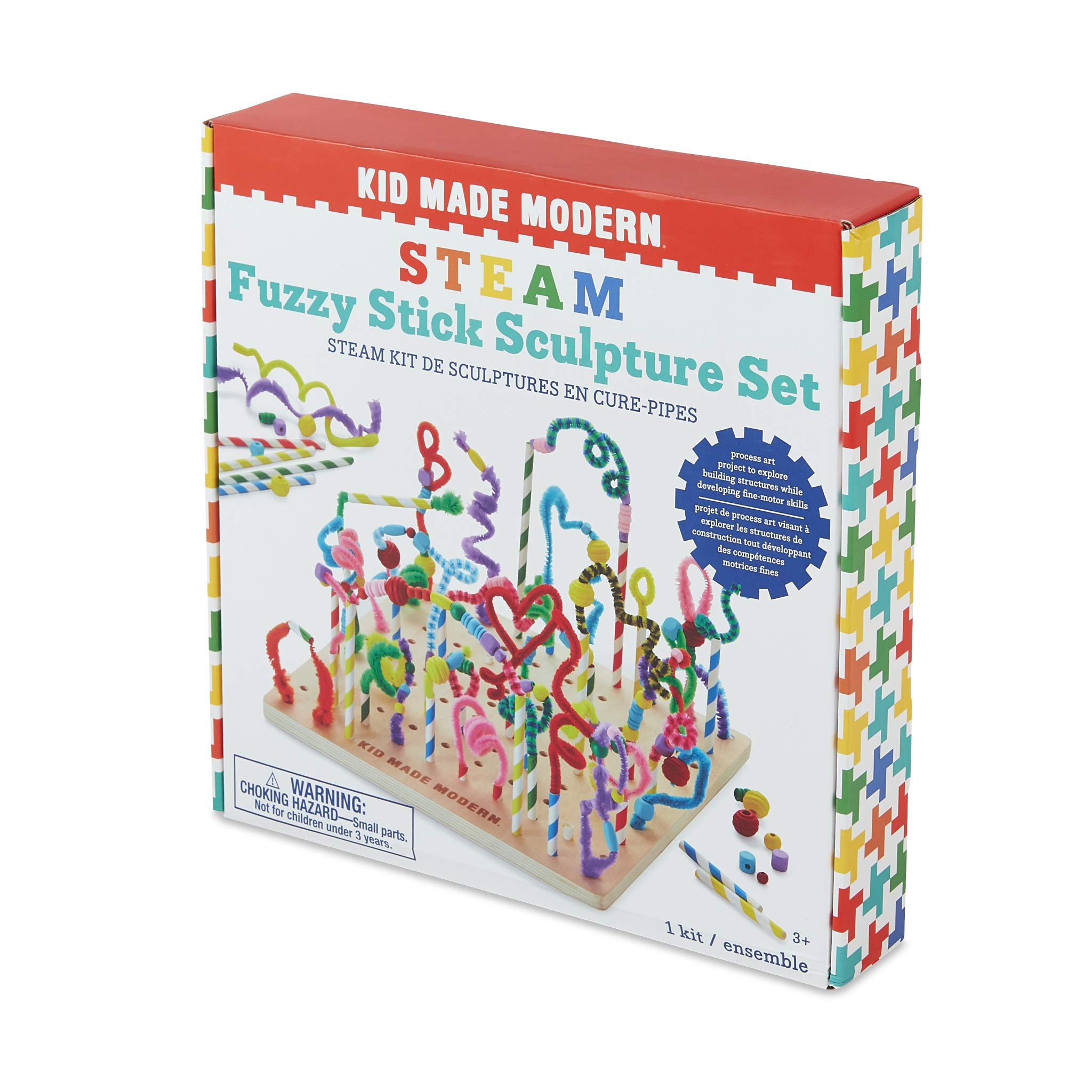 KID MADE MODERN Fuzzy Stick Sculpture Steam Craft Kit, 1 EA