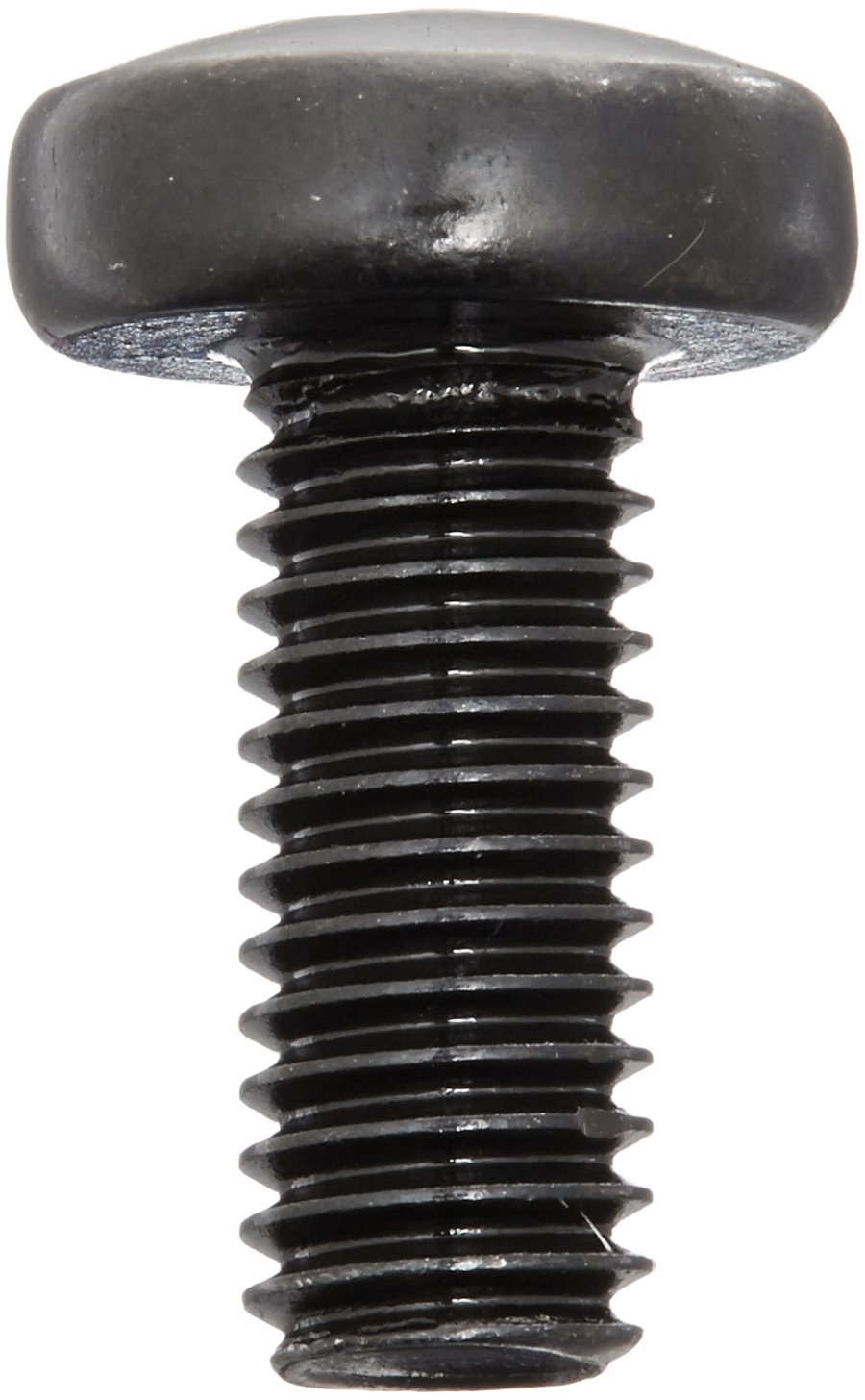 Small Parts M512D7985AB Steel Pan Head Machine Screw, Black Oxide Finish, Meets DIN 7985, #2 Phillips Drive, M5-0.8 Thread Size, 12 mm Length, Fully Threaded, Import (Pack of 100)