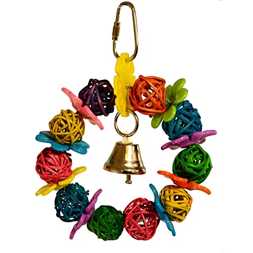 Super Bird Creations SB759 Daisy Ring Bird Toy, Small Bird Size, 6" x 4"