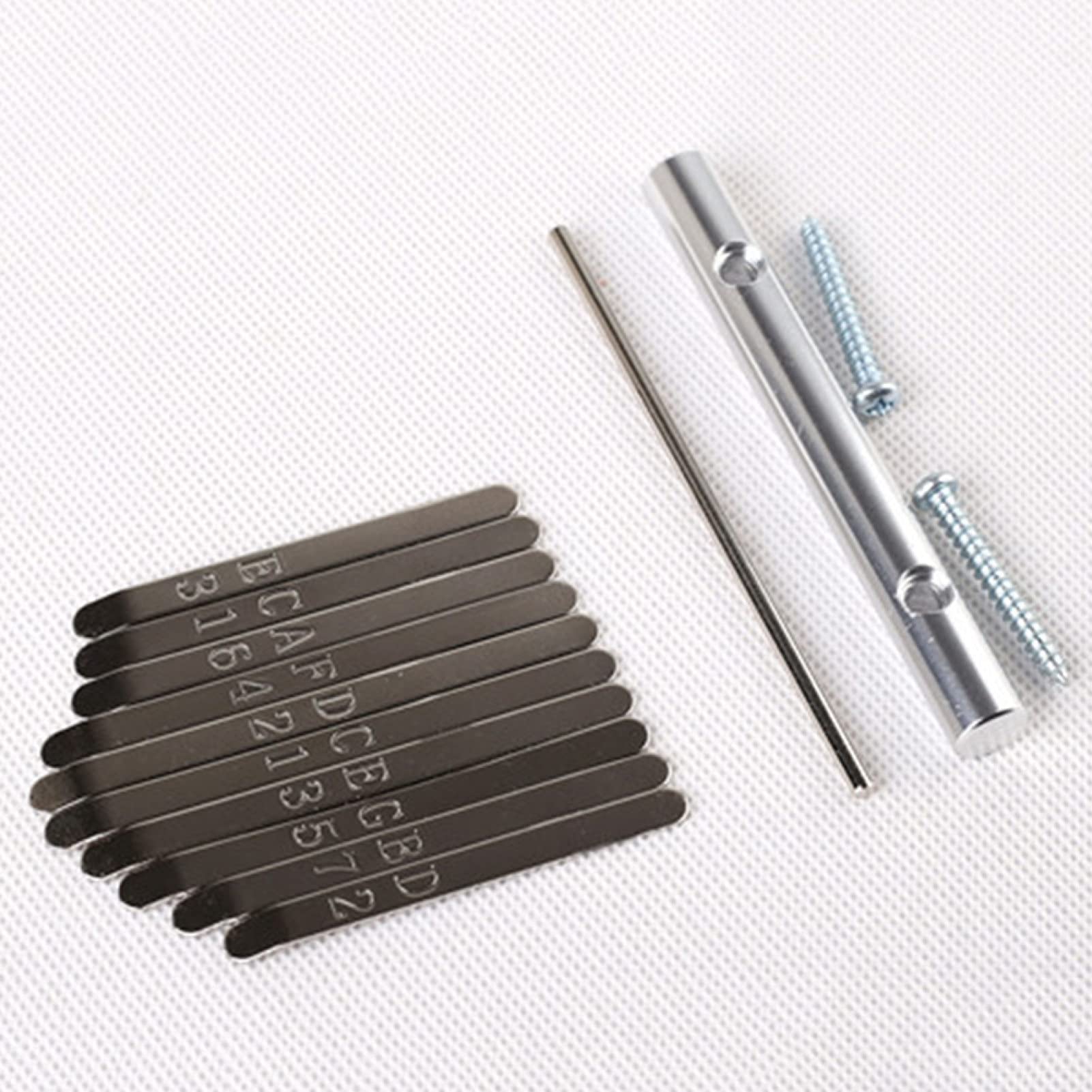 KOqwez33 Thumb Piano, Mini Kalimba Musical instruments, Replacement African Kalimba Mbira Steel Keys with Bars for 10-Tone Thumb Piano Gift for Kids Adults Beginners