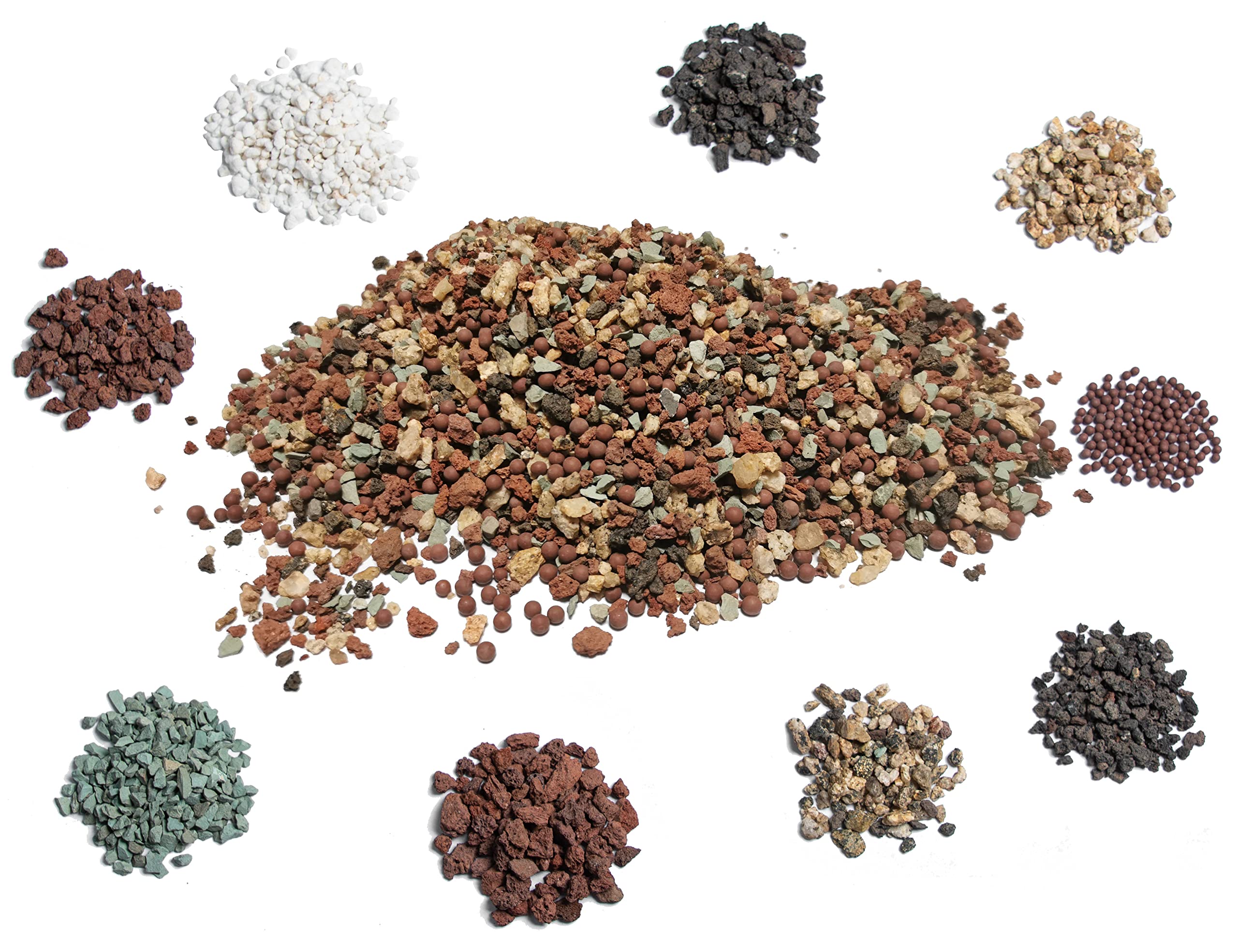 Bonsai Succulent Soil Potting Mix Ready to use Azalea Orchid Grow Potting Soil Plant Decorative Cover for Cactus 2.2LB Perlite Pumice Lava Rocks for Plants