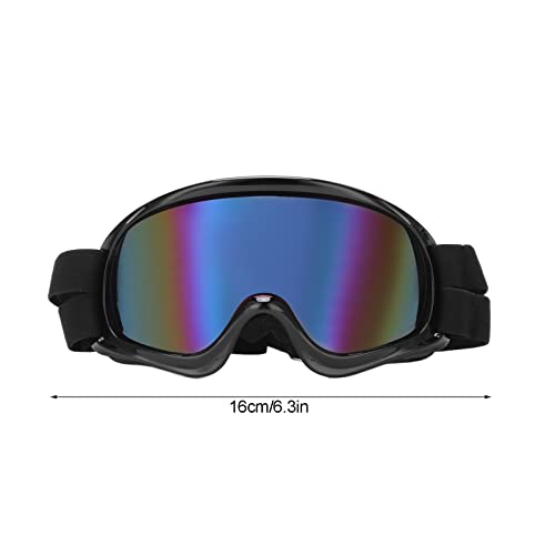 Dog Sunglasses Prevent UV Stylish Comfortable Exquisite Small Pet Sunglasses for Dogs (Black Frame Blue Film)