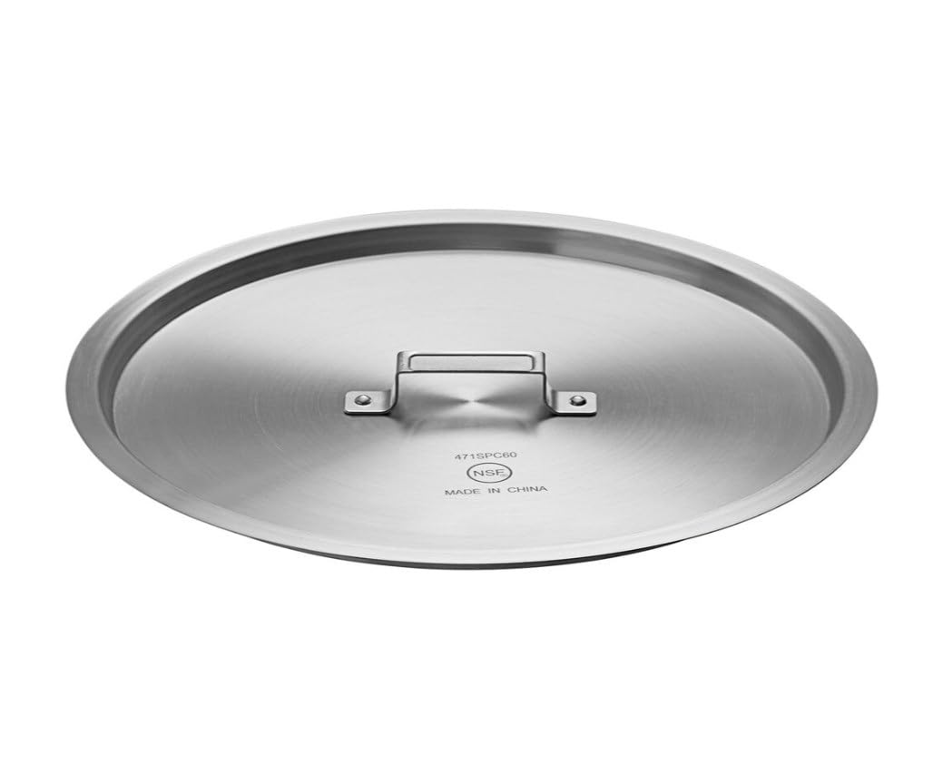 Soro Essentials- 60 qt. Aluminum Stock Pot Lid 18-7/64" Diameter x 1-19/64" Height 2 mm Thickness- Cooking Stock Pot Cover for Soup Stew Pot Simmering Pot Stock Pot Lid for Home Restaurant