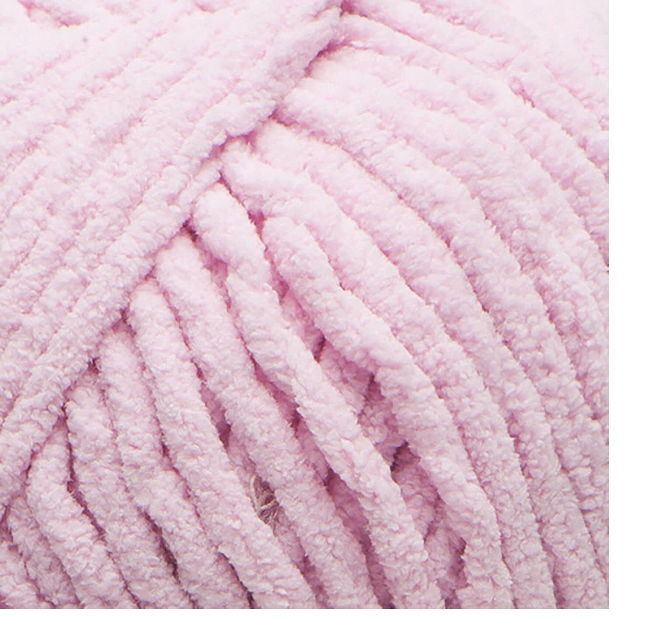 Bernat Baby Blanket Yarn - Big Ball (10.5 Oz) - Baby Pink - 2-Pack Bundle with Bella's Crafts Stitch Markers