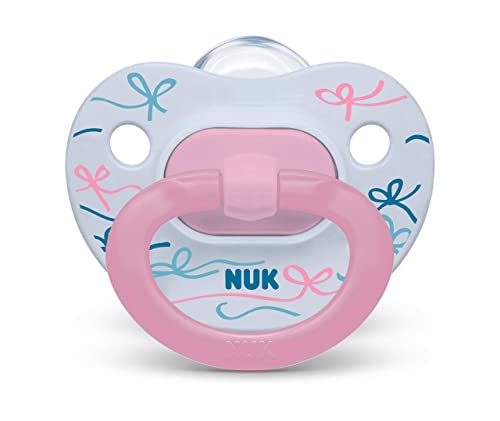 NUK Orthodontic Pacifiers, Girl, Multi, 18-36 Month (Pack of 2)